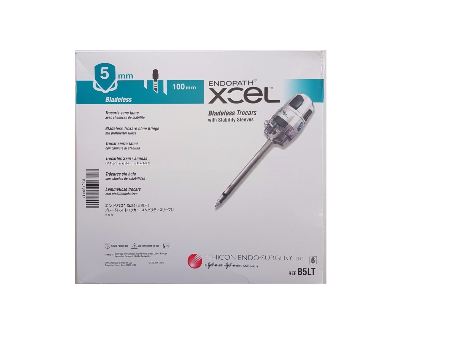 TROCAR LAPAROSCOPICO DE VISION DIRECTA DE 5MM SIN CUCHILLA. B5LT ...